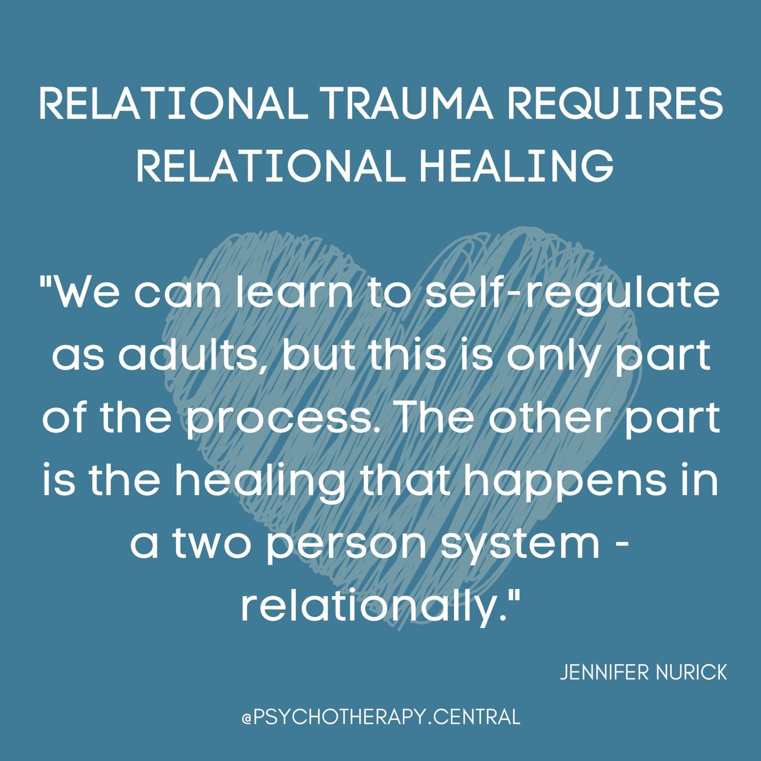 Relational Trauma Requires Relational Healing